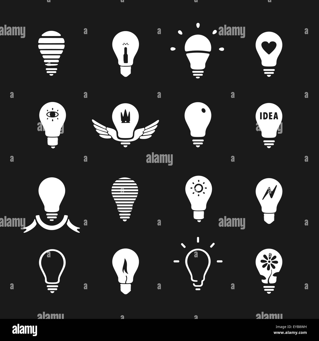 Set of Symbols Lamp Stock Vector Image & Art - Alamy