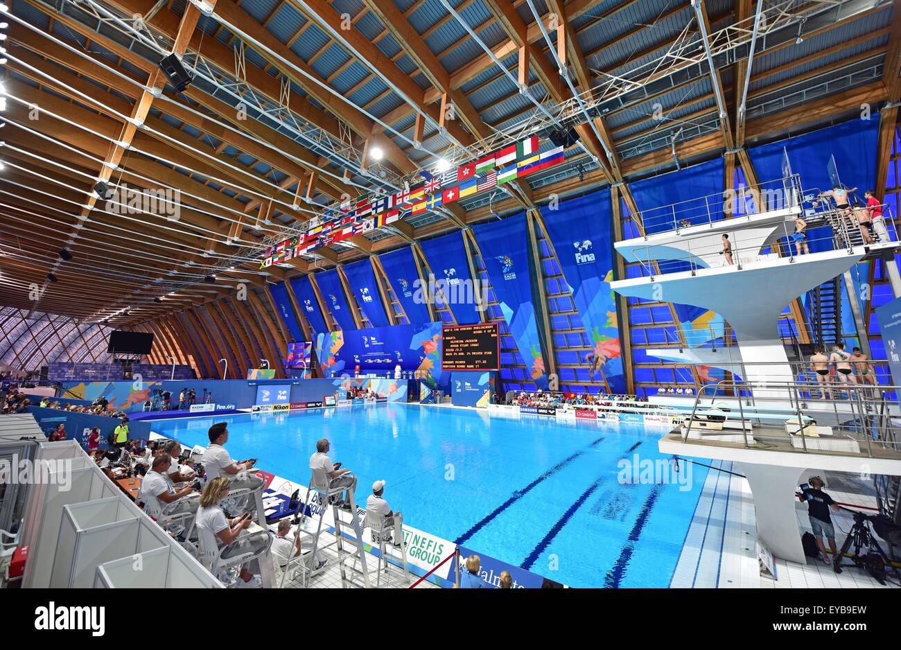 General view during the Men's 10m Platform Synchronised Preliminary of ...
