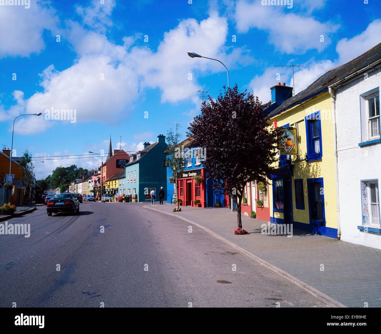 Innishannon, Co Cork, Ireland; Road And Buildings In An Irish Village ...