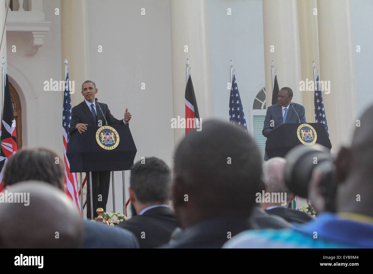 US President Barack Obama speaks during a joint news conference with ...