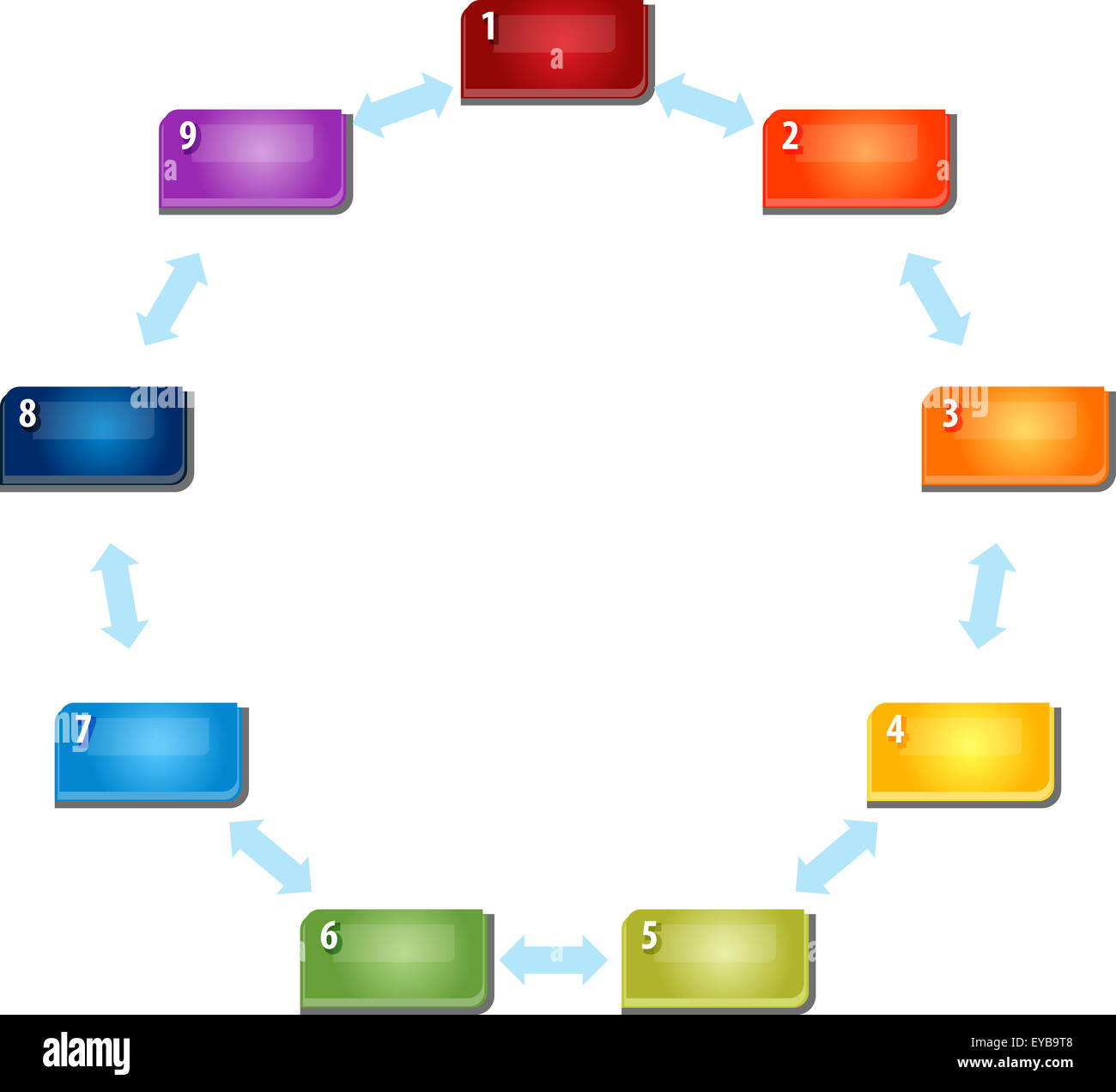 blank business strategy concept infographic diagram circular ...