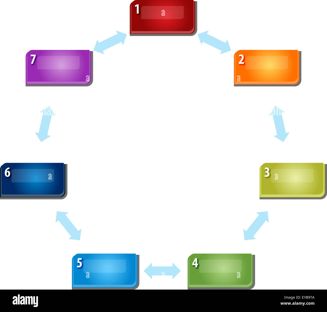 blank business strategy concept infographic diagram circular ...