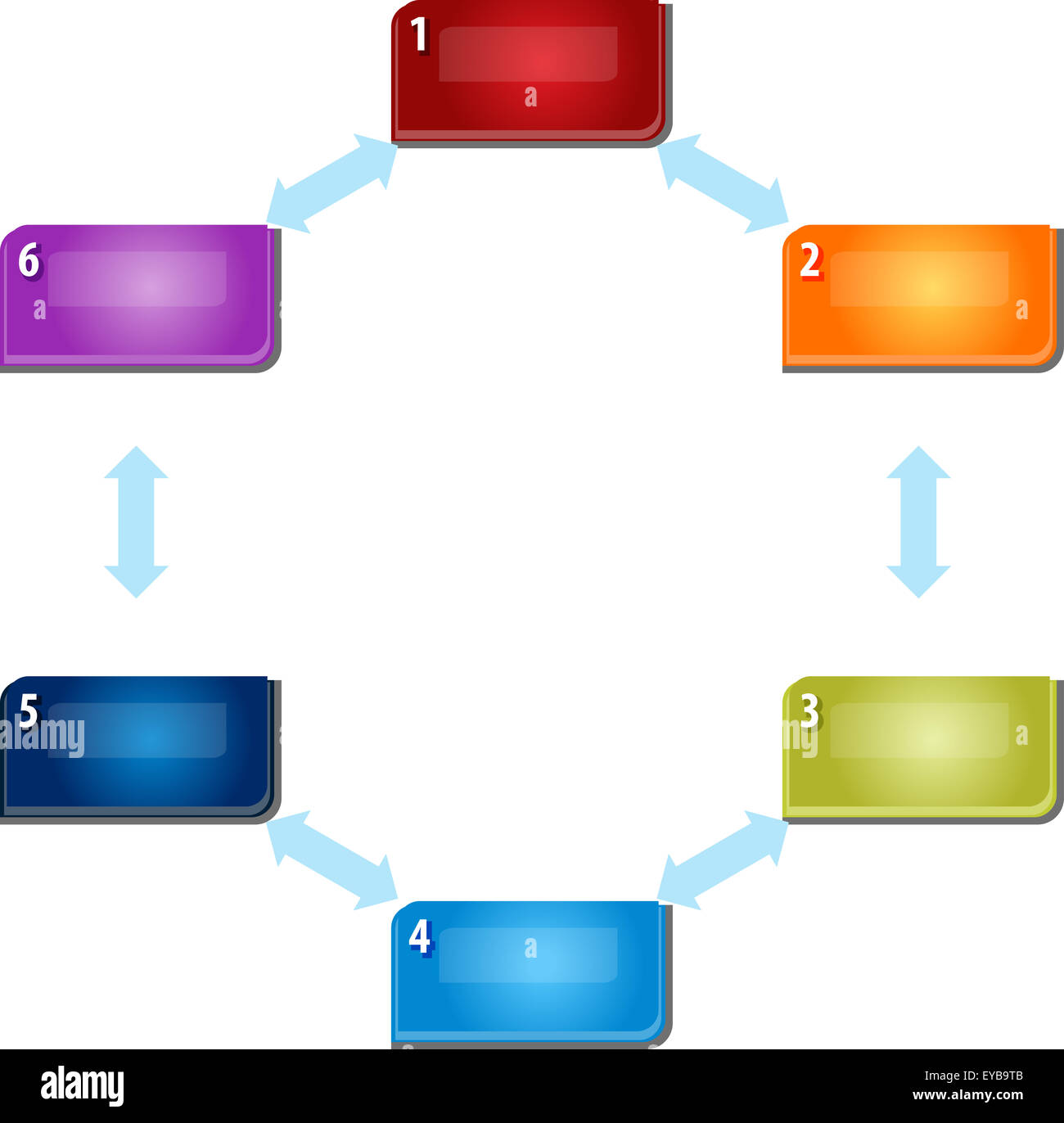 blank business strategy concept infographic diagram circular ...