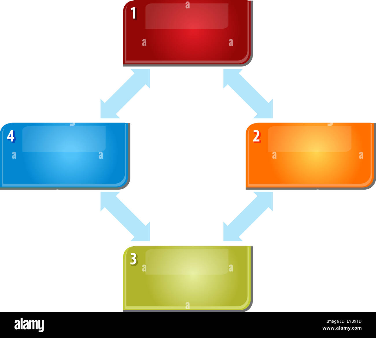 blank business strategy concept infographic diagram circular ...