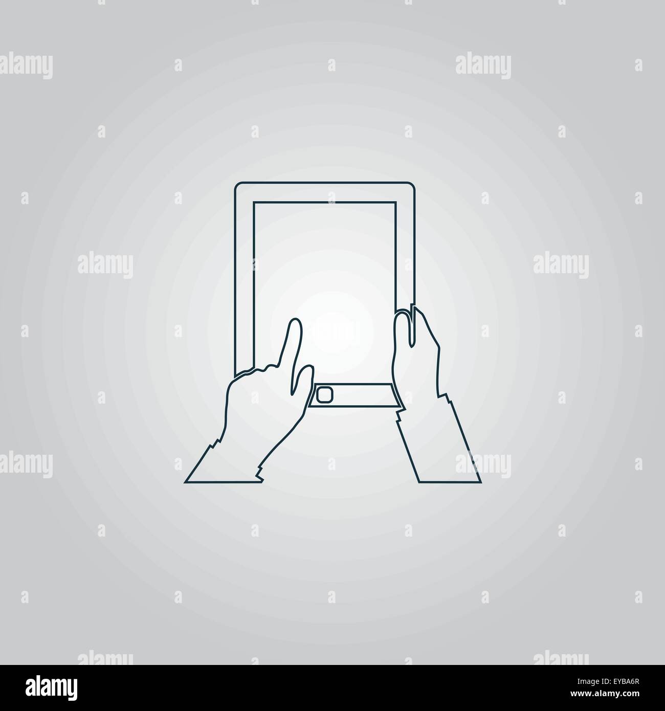 Tap And Hold - Tablet Stock Vector Image & Art - Alamy