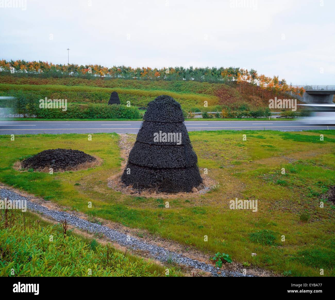 Portlaoise, Co Laoise, Ireland; Turf Stack Stock Photo - Alamy