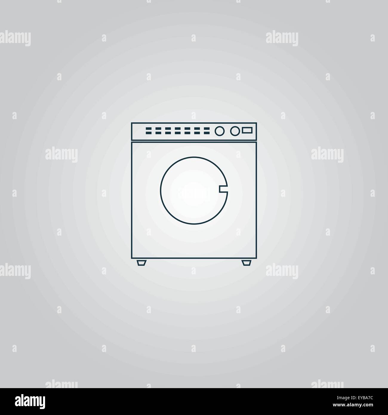 Fully automatic washing machine Stock Vector Images - Alamy