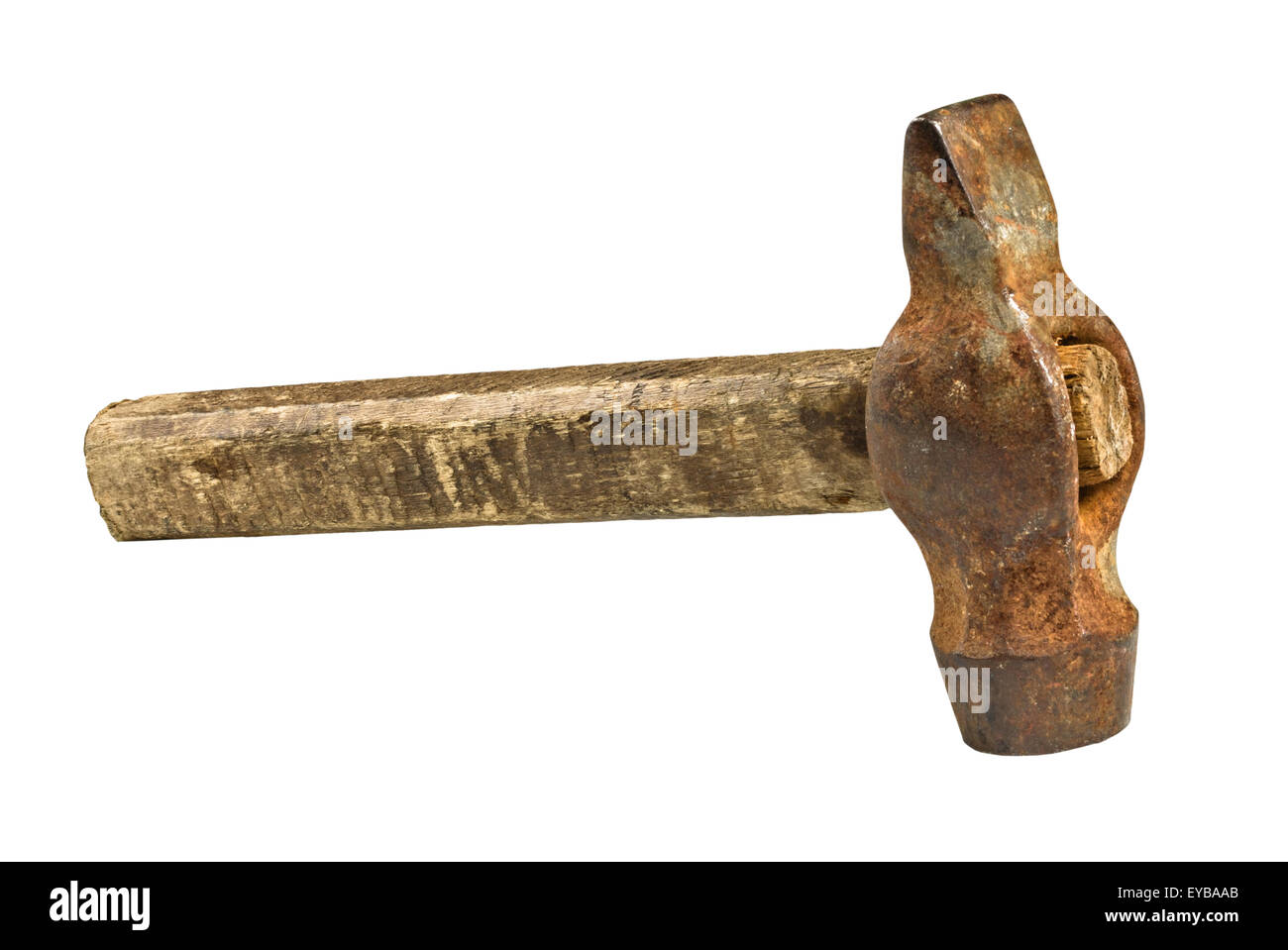 the old hammer isolated on white background Stock Photo - Alamy