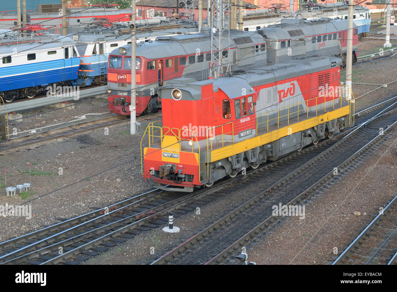 Front of diesel locomotive hi-res stock photography and images - Alamy
