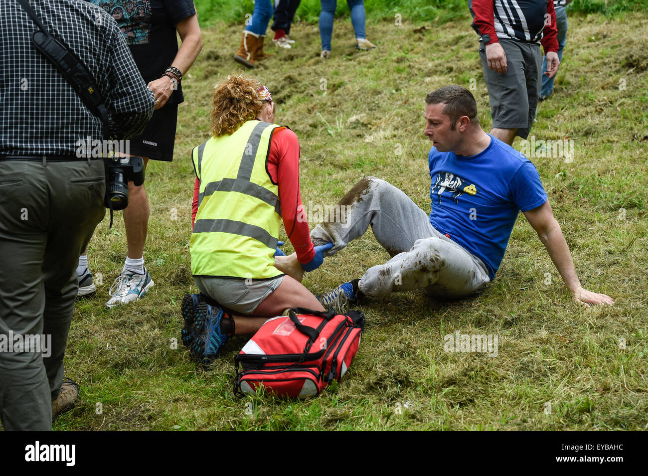 Annual Cheese Rolling at Cooper's Hill in Gloucestershire where people ...