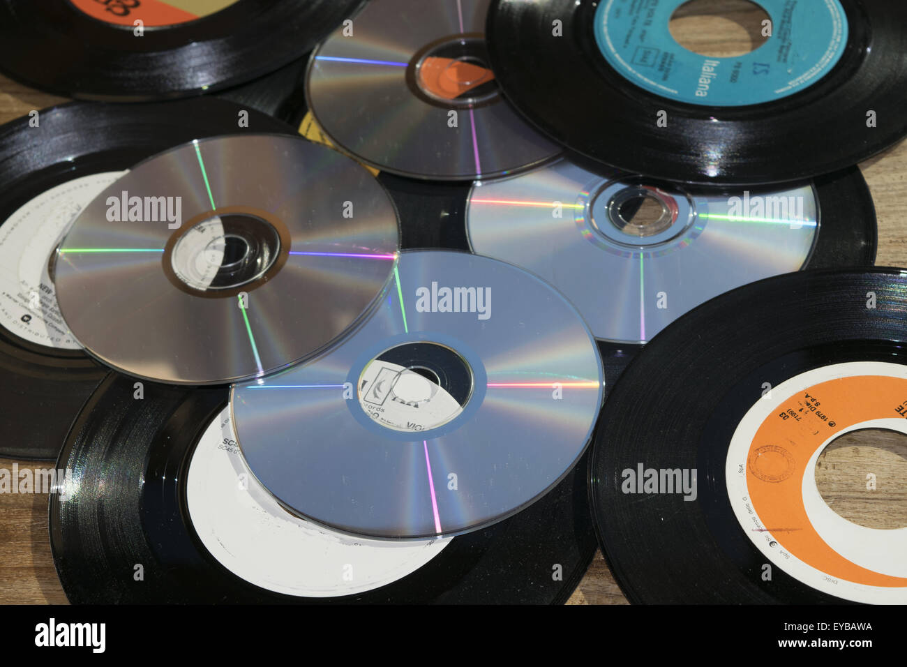 Old compact disc hi-res stock photography and images - Alamy
