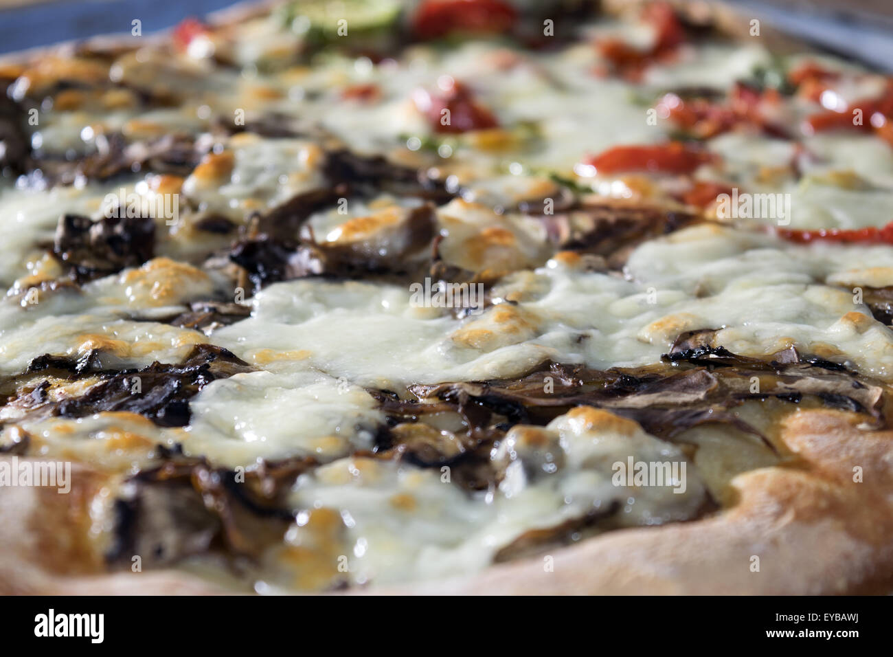 real Neapolitan pizza stone baked and at long sourdough Stock Photo - Alamy