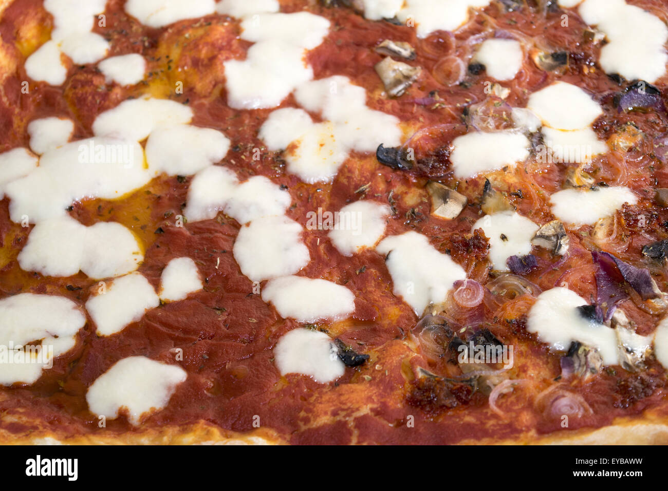 real Neapolitan pizza stone baked and at long sourdough Stock Photo - Alamy