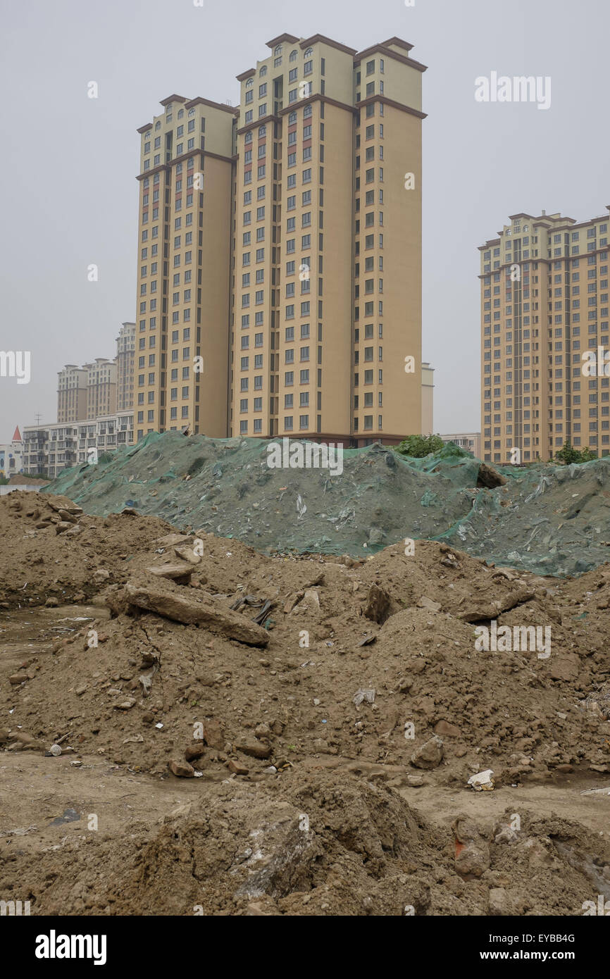 Beijing, China. 26th July, 2015. New community buildings at Lucheng ...