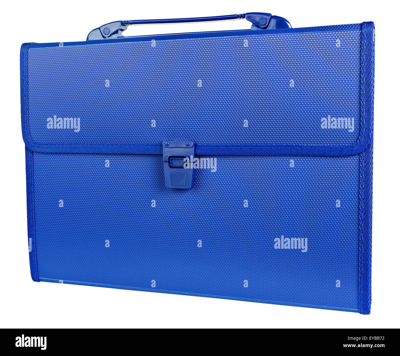 the blue briefcase isolated on white background Stock Photo - Alamy