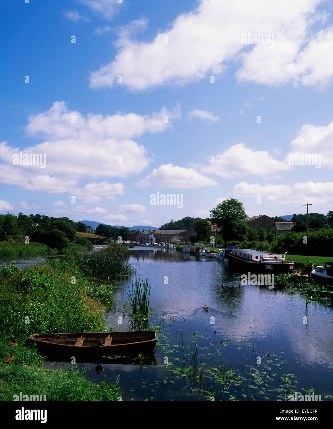 Graiguenamanagh, River Barrow, Co Carlow, Ireland; Boats In The River ...