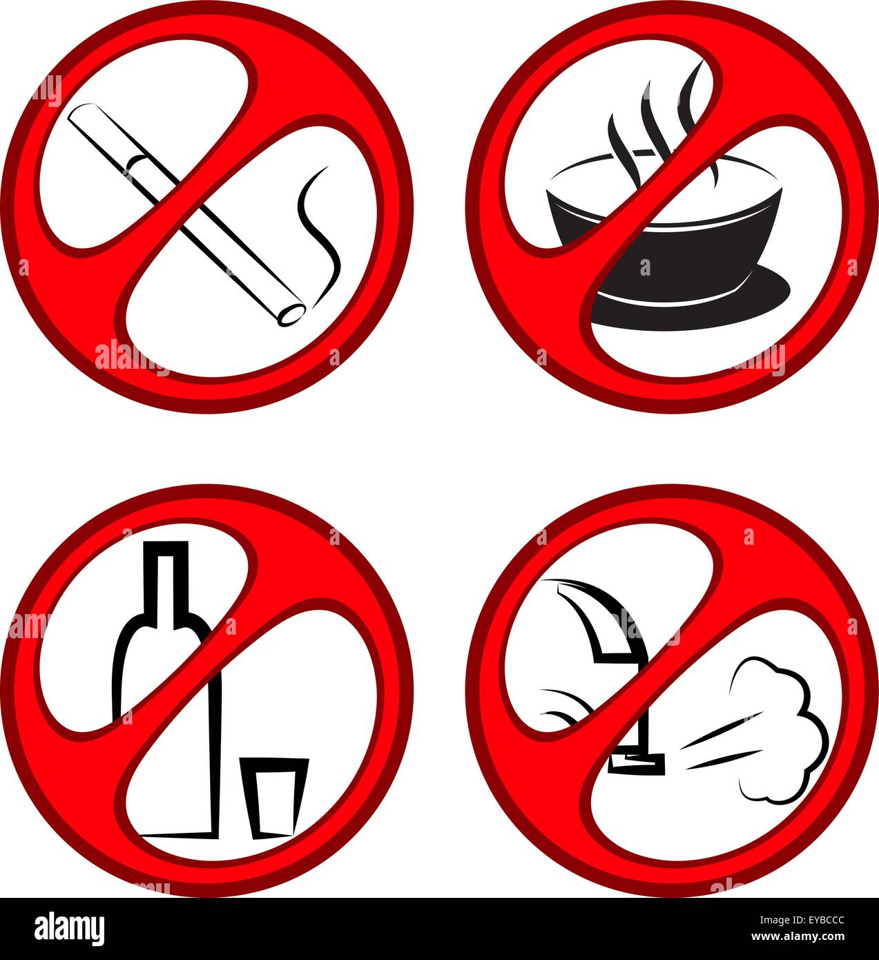 Nicotine alcohol and caffeine Stock Vector Images - Alamy