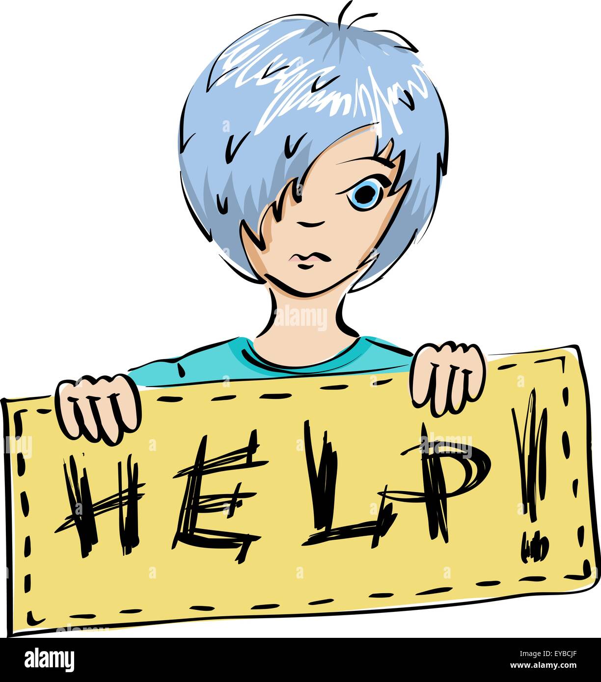 Child hurt help Stock Vector Images - Alamy