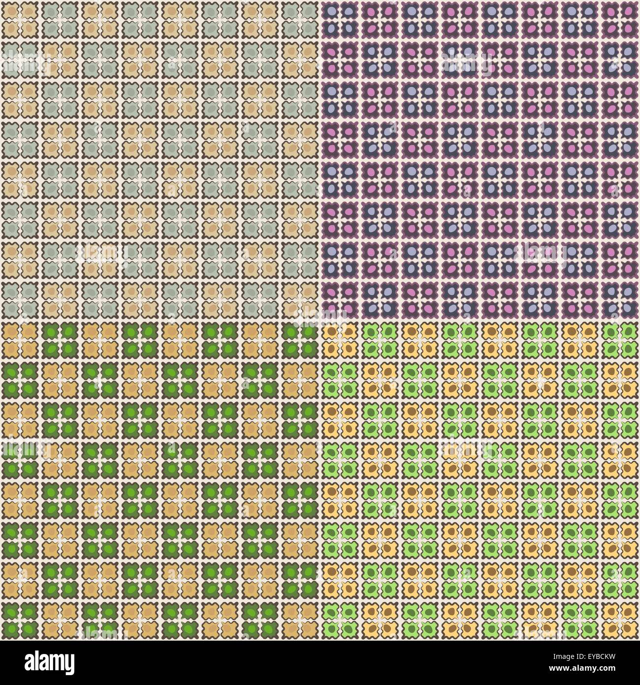 Vector set of four seamless tile patterns Stock Vector Image & Art - Alamy