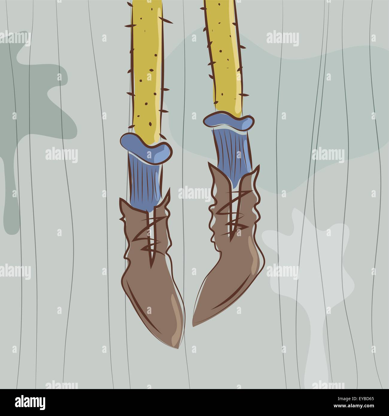 Dangling leg Stock Vector Images - Alamy