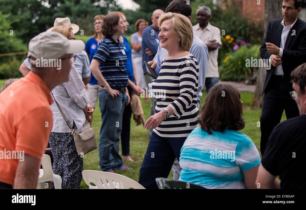 Winterset, Iowa, USA. 25th July, 2015. HILLARY CLINTON attends the ...
