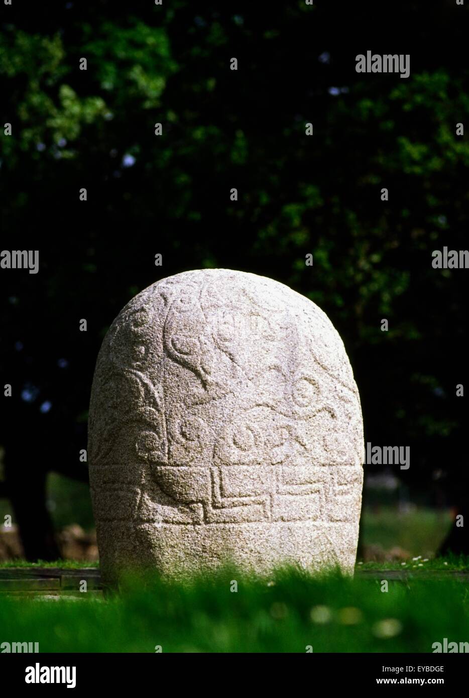 Turoe Stone, Bullaun, County Galway, Ireland; Granite Stone Decorated ...