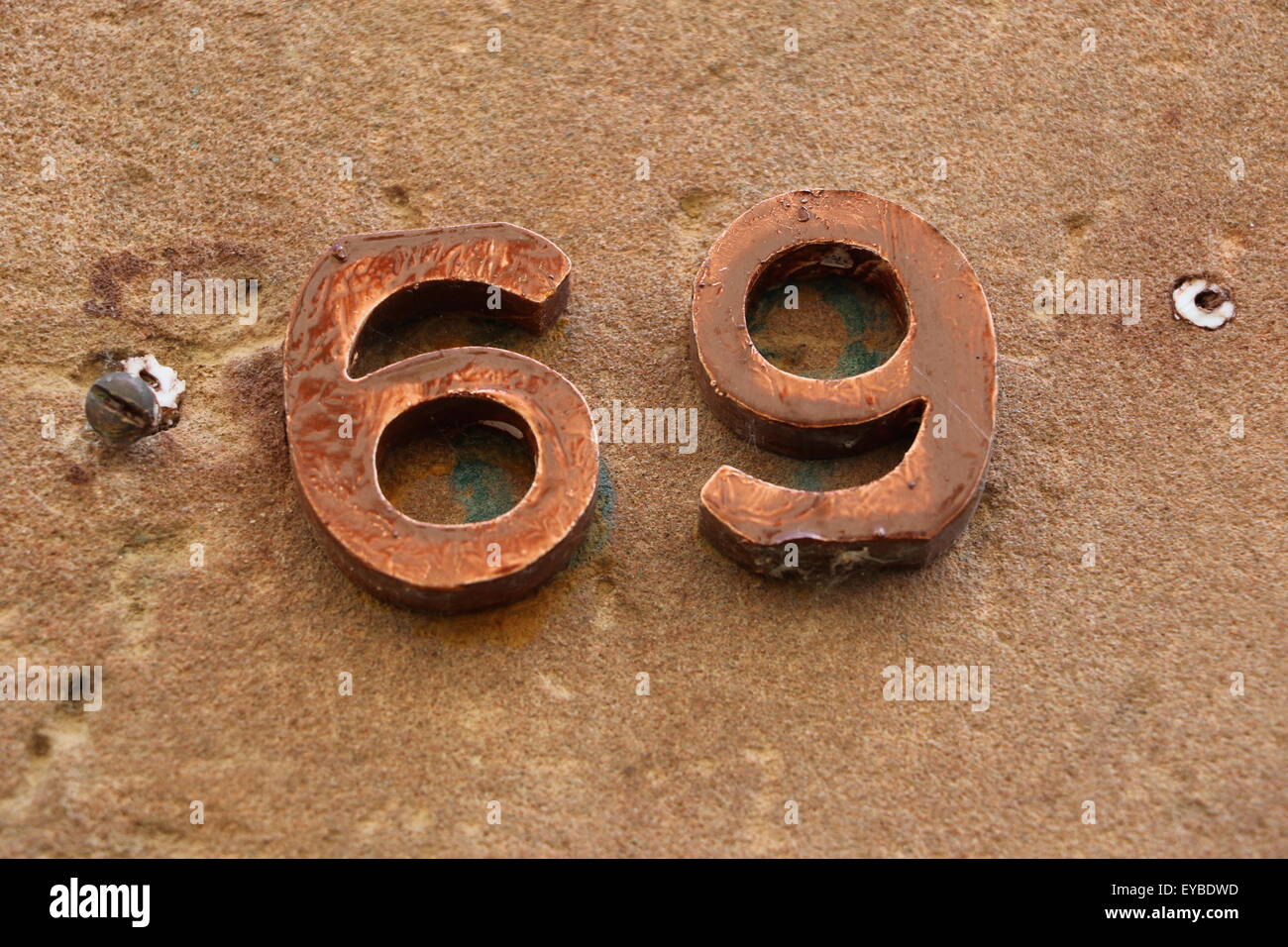 Number 69 house number hi-res stock photography and images - Alamy