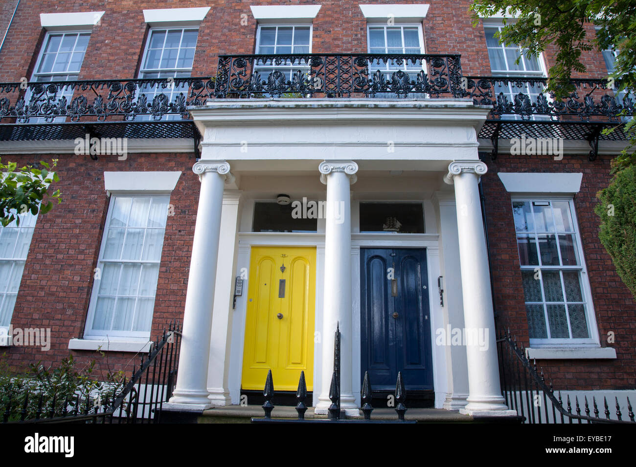 Typical Housing in Georgian Quarter, Liverpool, England, UK Stock Photo ...