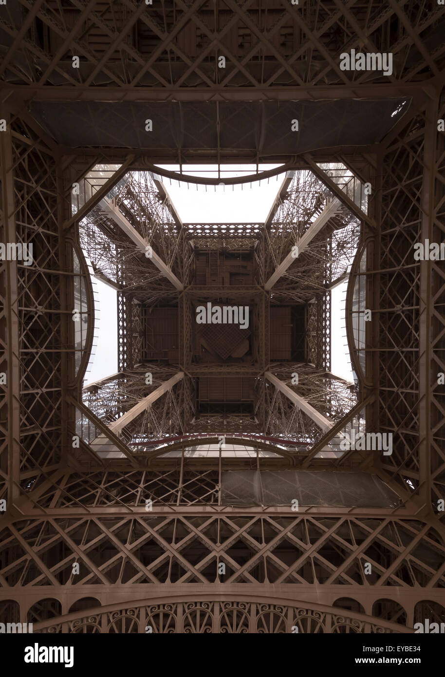 The Inside of the Eiffel Tower Paris, France Stock Photo - Alamy