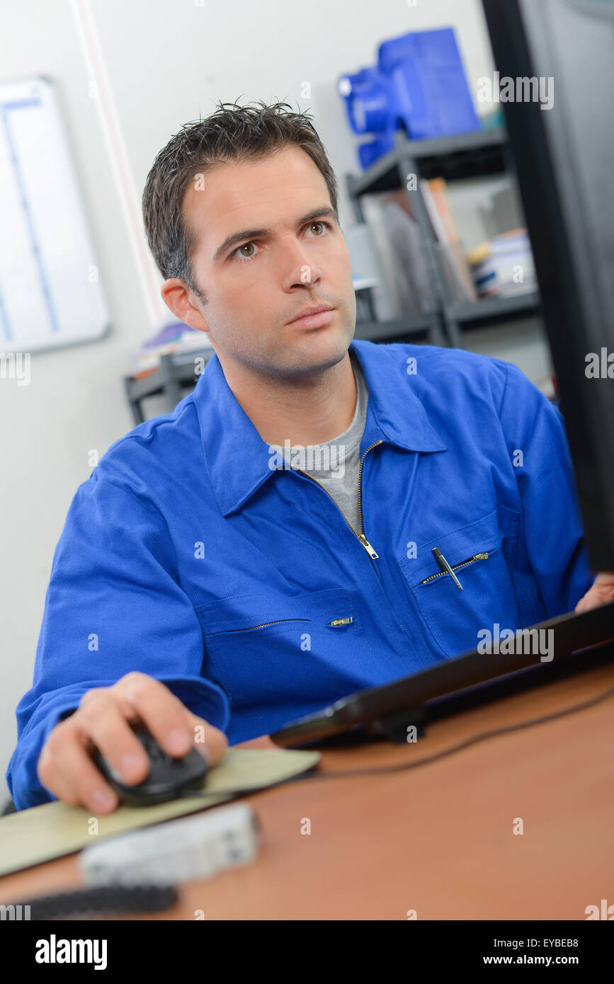 At work in the office Stock Photo - Alamy