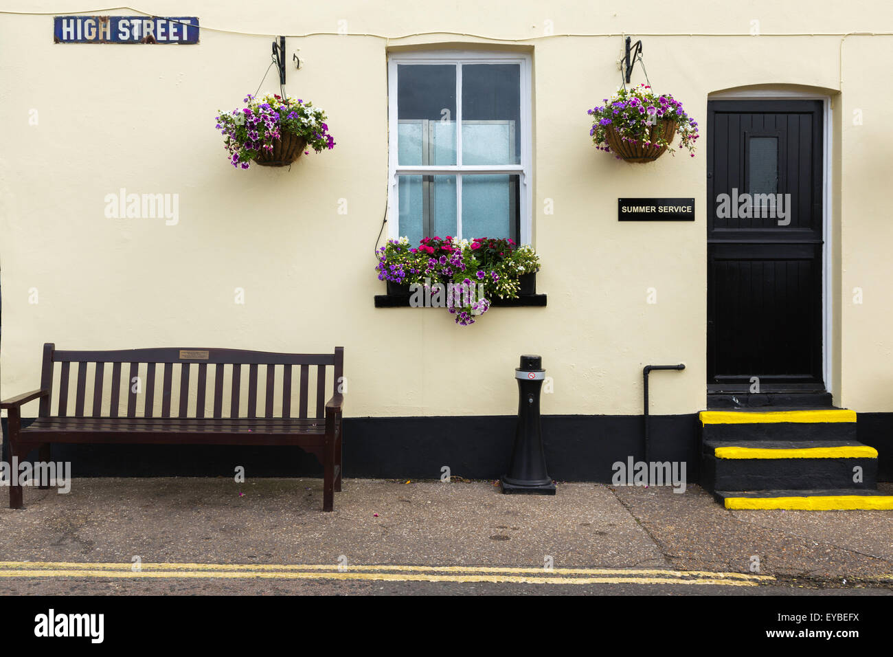 Front of The Crooked Billet Pub in Old Leigh Stock Photo - Alamy