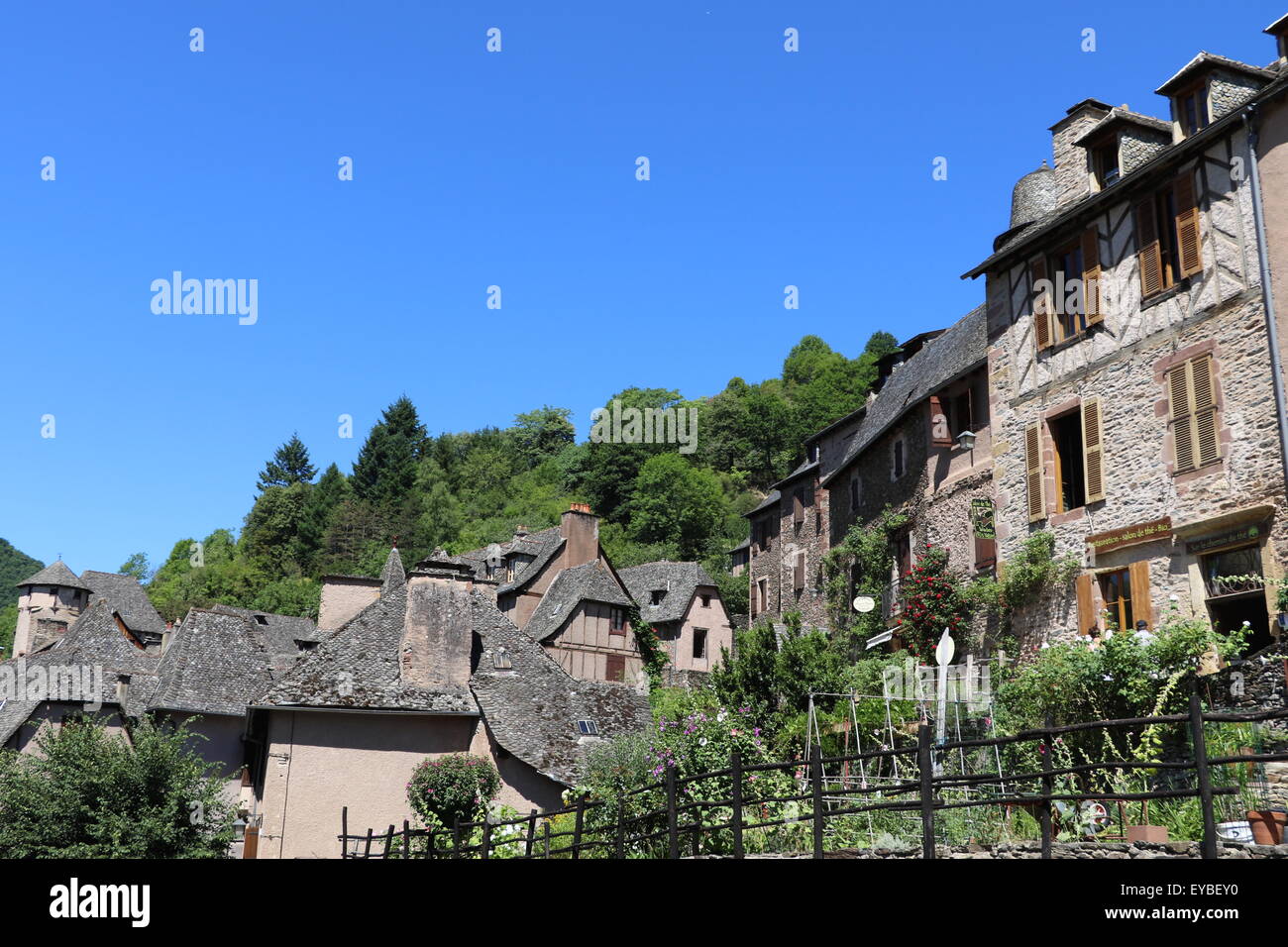 The village of Conques, France Stock Photo - Alamy