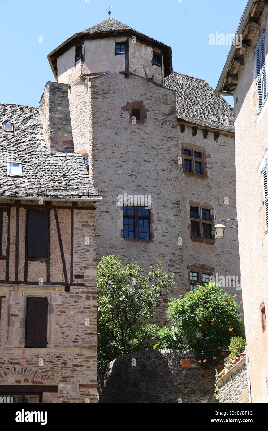 The village of Conques, France Stock Photo - Alamy