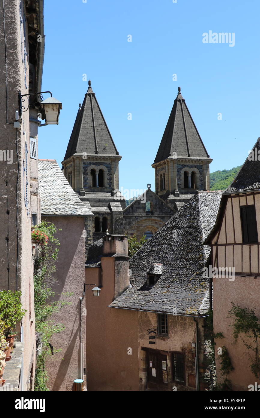 The village of Conques, France Stock Photo - Alamy