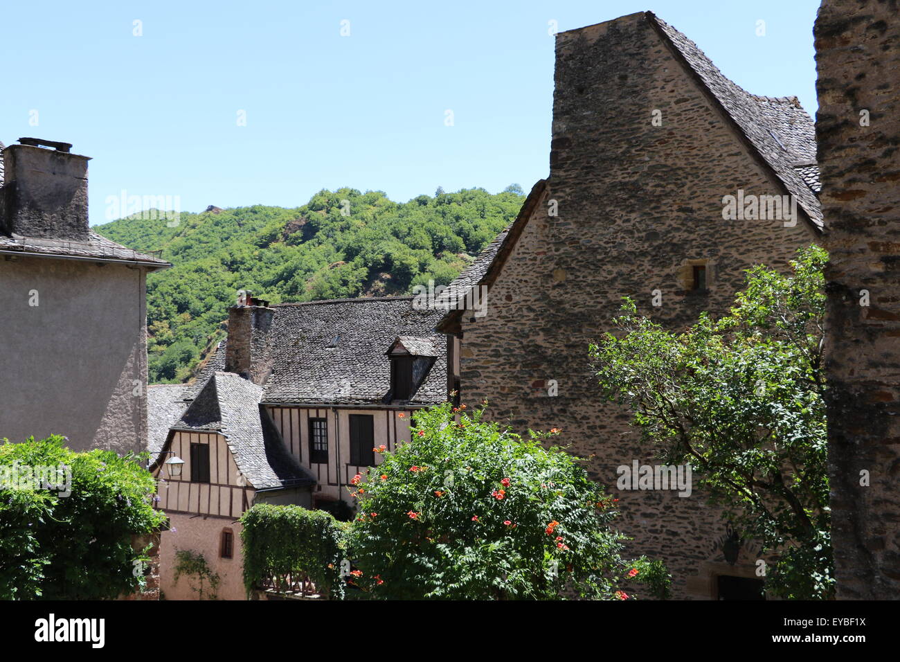 The village of Conques, France Stock Photo - Alamy