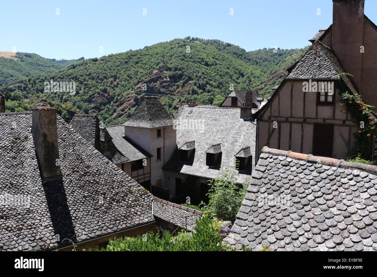 The village of Conques, France Stock Photo - Alamy