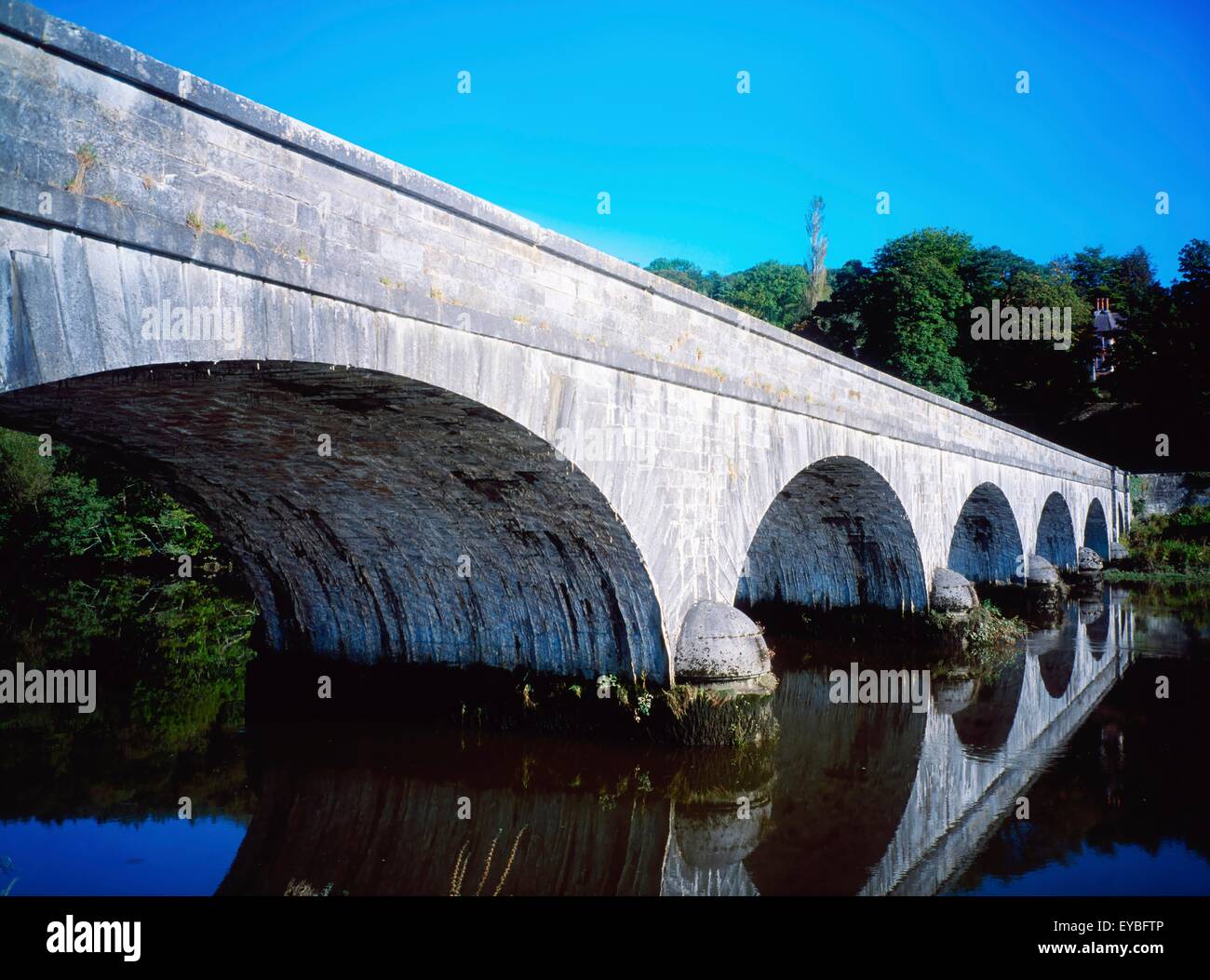 River Blackwater, Cappoquin, Co Waterford, Ireland; Bridge Over A River ...
