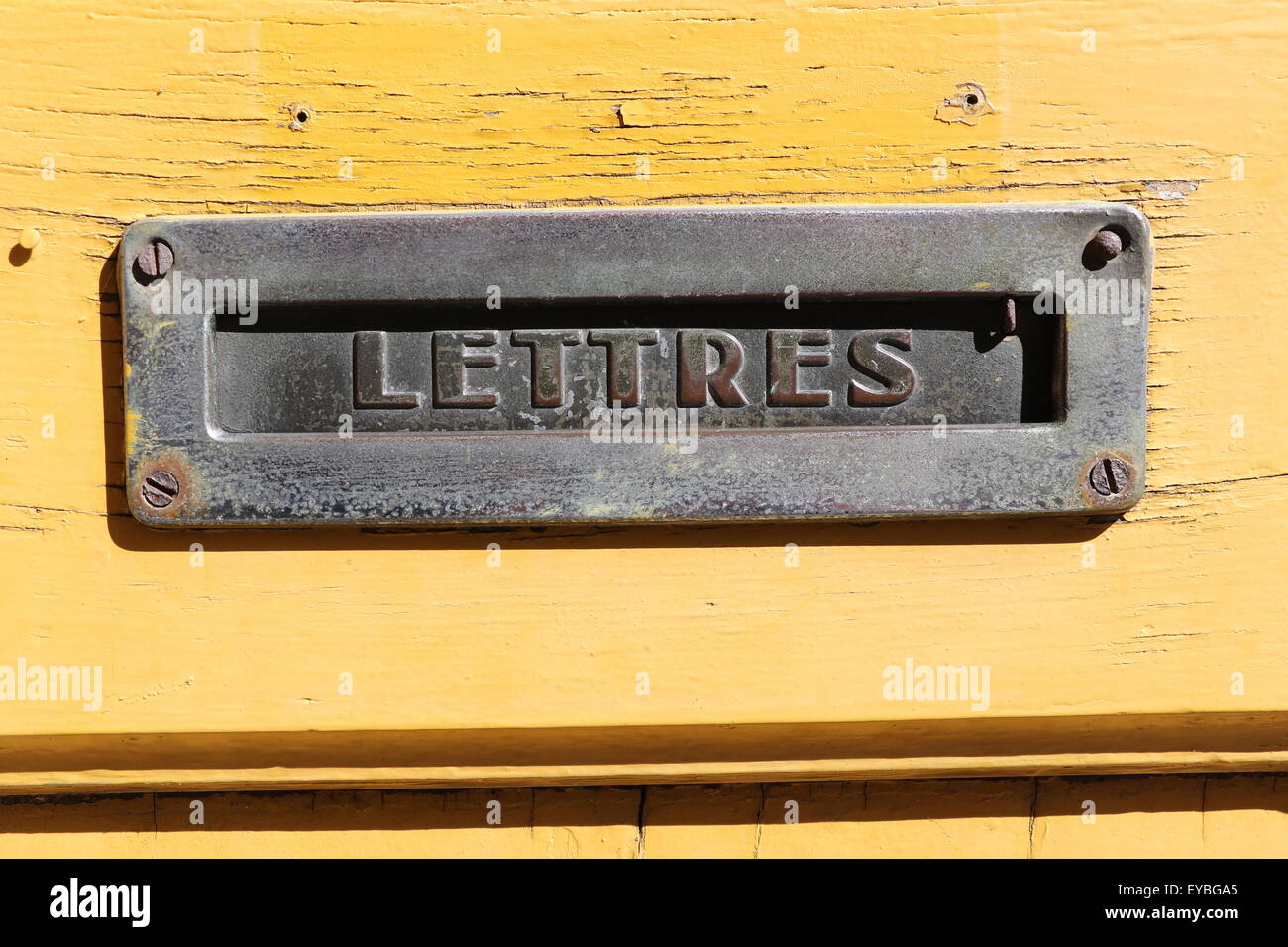 Old letterbox in France Stock Photo - Alamy