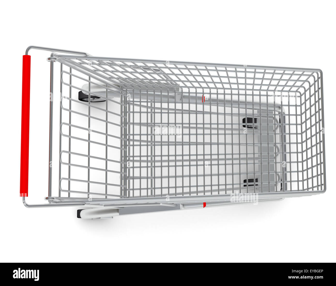 Top view shopping cart Cut Out Stock Images & Pictures - Alamy