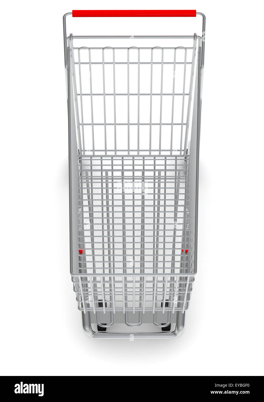 Top view shopping cart Cut Out Stock Images & Pictures - Alamy