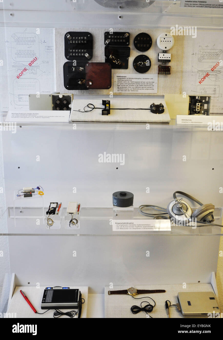 exhibits in the Stasi museum, Berlin Stock Photo - Alamy