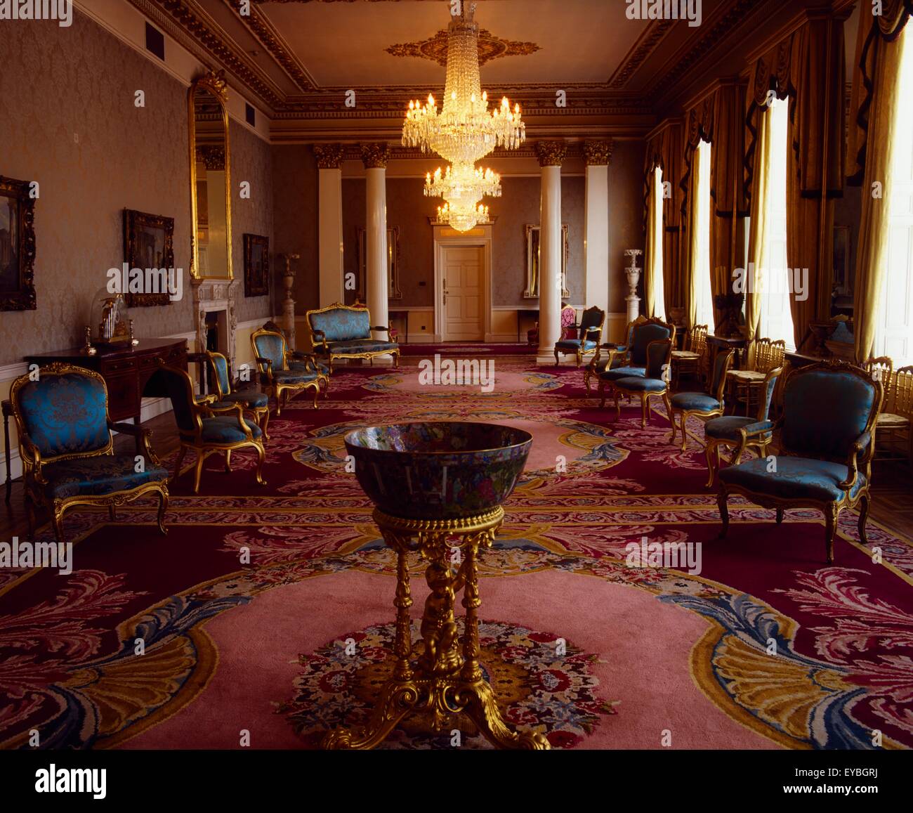 Dublin Castle, Dublin, Co Dublin, Ireland; State Drawing Room Stock ...