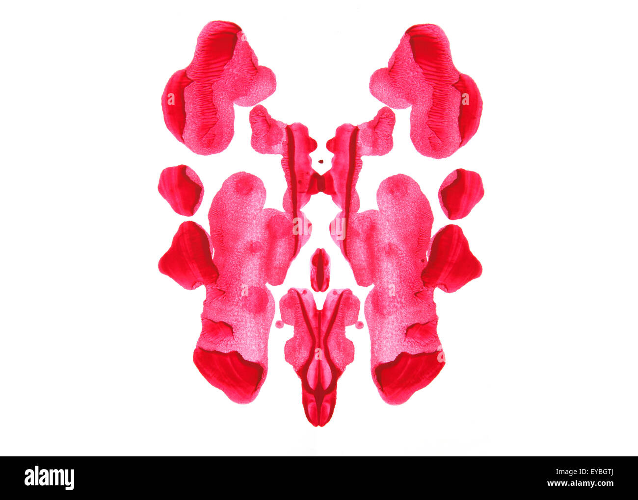 Abstract symmetric painting, Rorschach test Stock Photo - Alamy