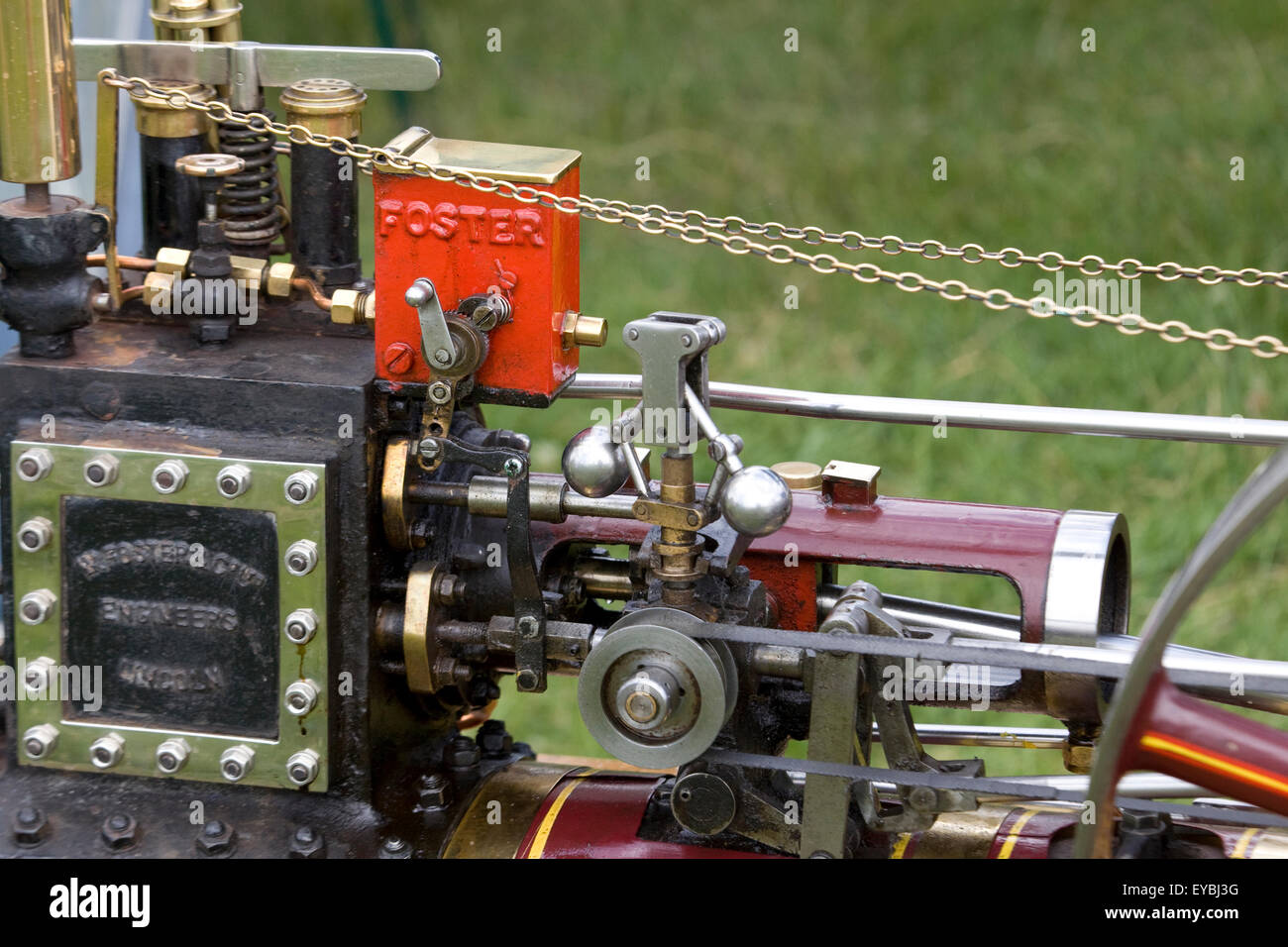 Vintage Miniature Stream Engine Stock Photo - Alamy