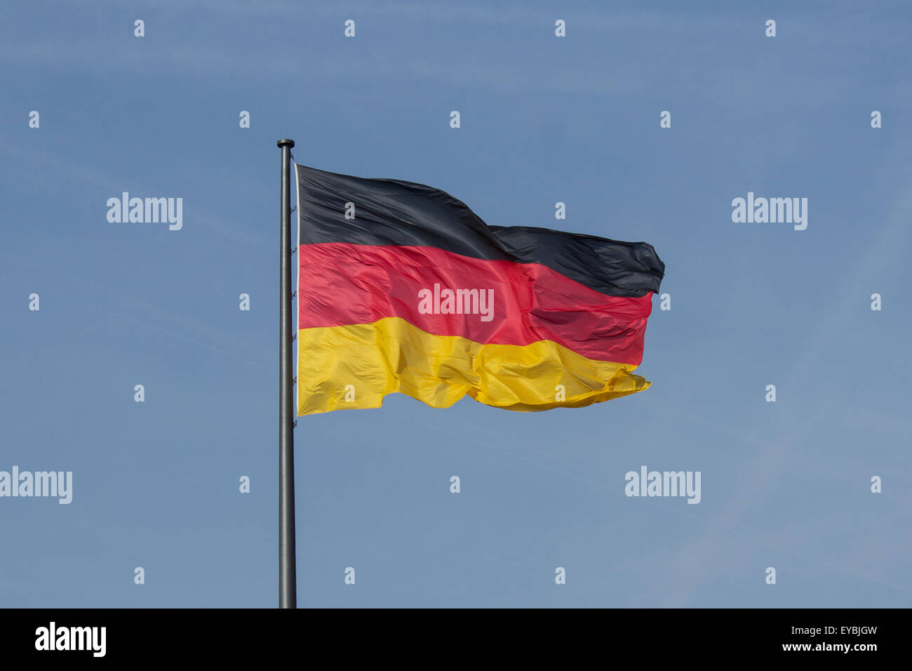 german flag waving Stock Photo - Alamy