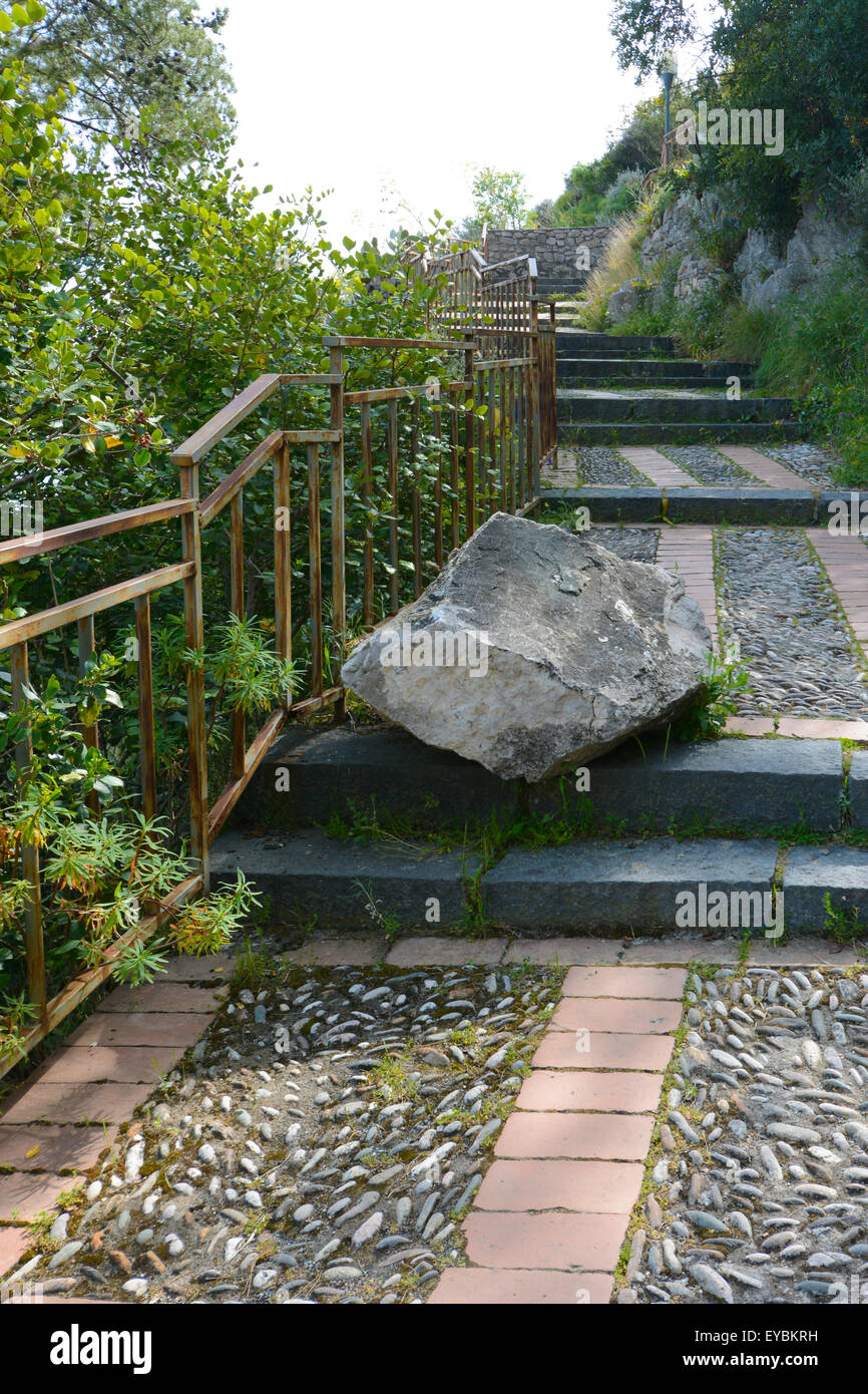 The path to Monte Tauro, Taormina in Sicily, Italy Stock Photo - Alamy
