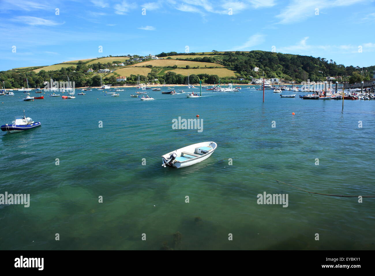 Salcombe, sunny summers day, Devon, England, UK Stock Photo - Alamy