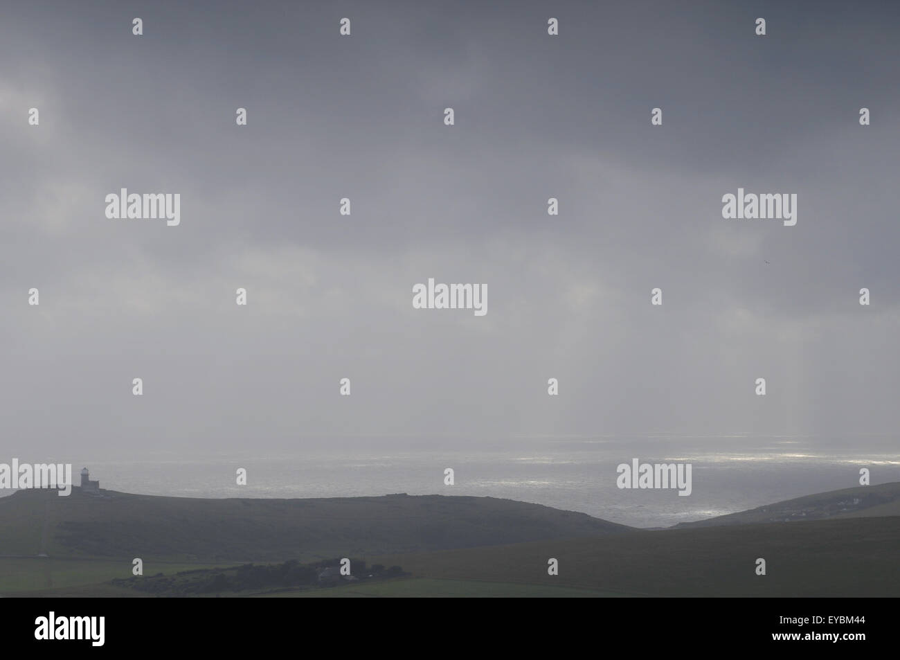 Birling Gap, East Sussex, UK. 26th July, 2015. A very wet windy ...