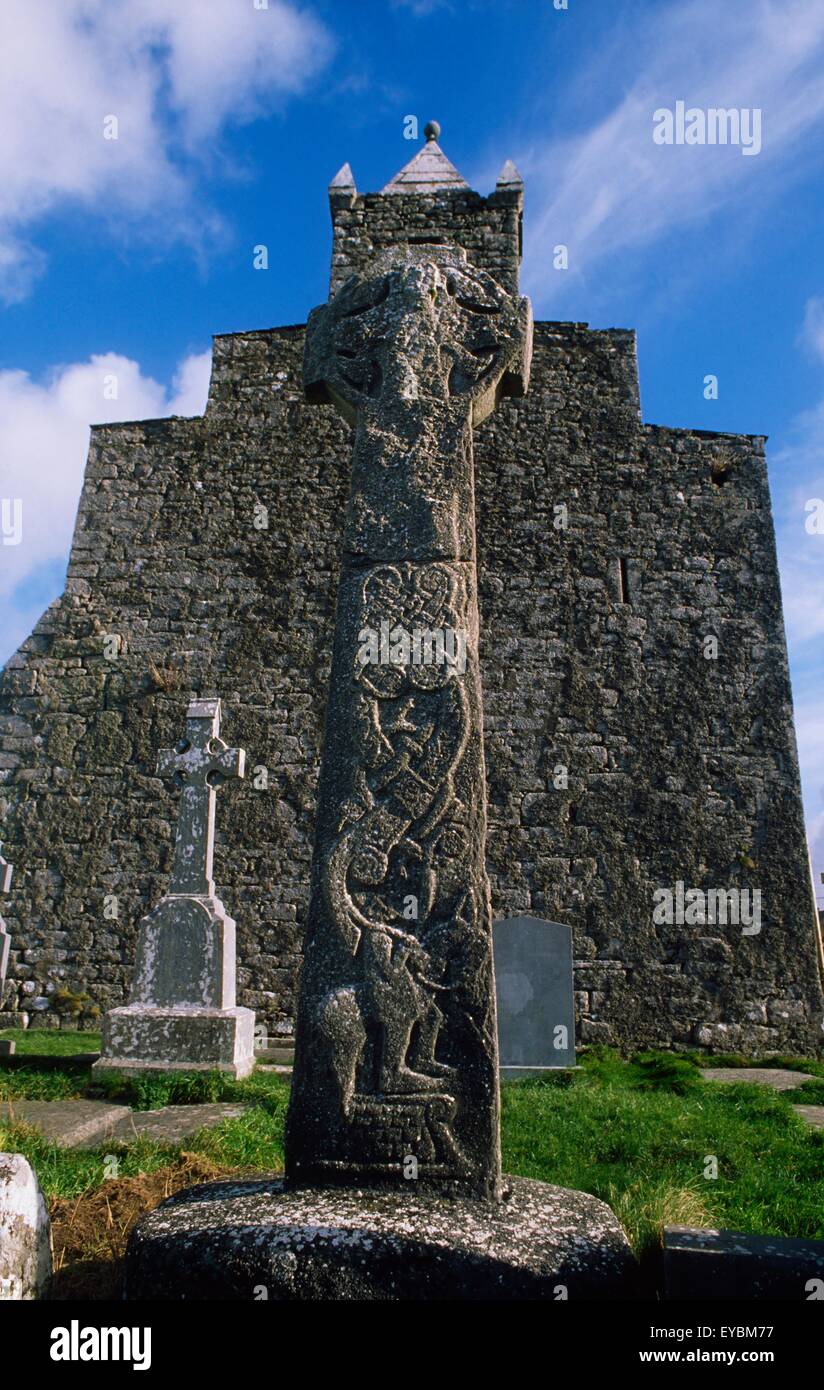 Kilfenora Cathedral, Kilfenora, Co Clare, Ireland; High Crosses And ...