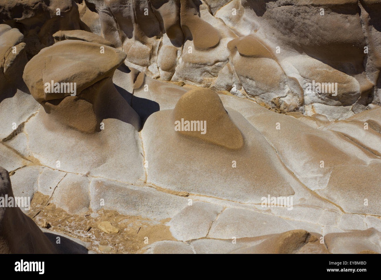 View of volcanic rocky scape at falakro cape. Propouli village, Lemnos ...